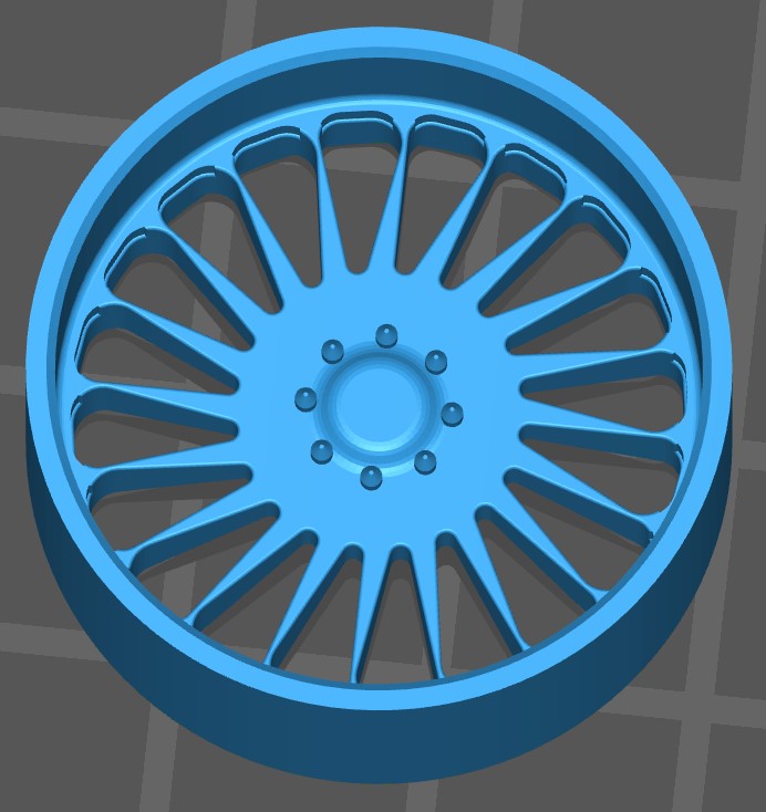STL file 20 spoke semi・3D printing design to download・Cults