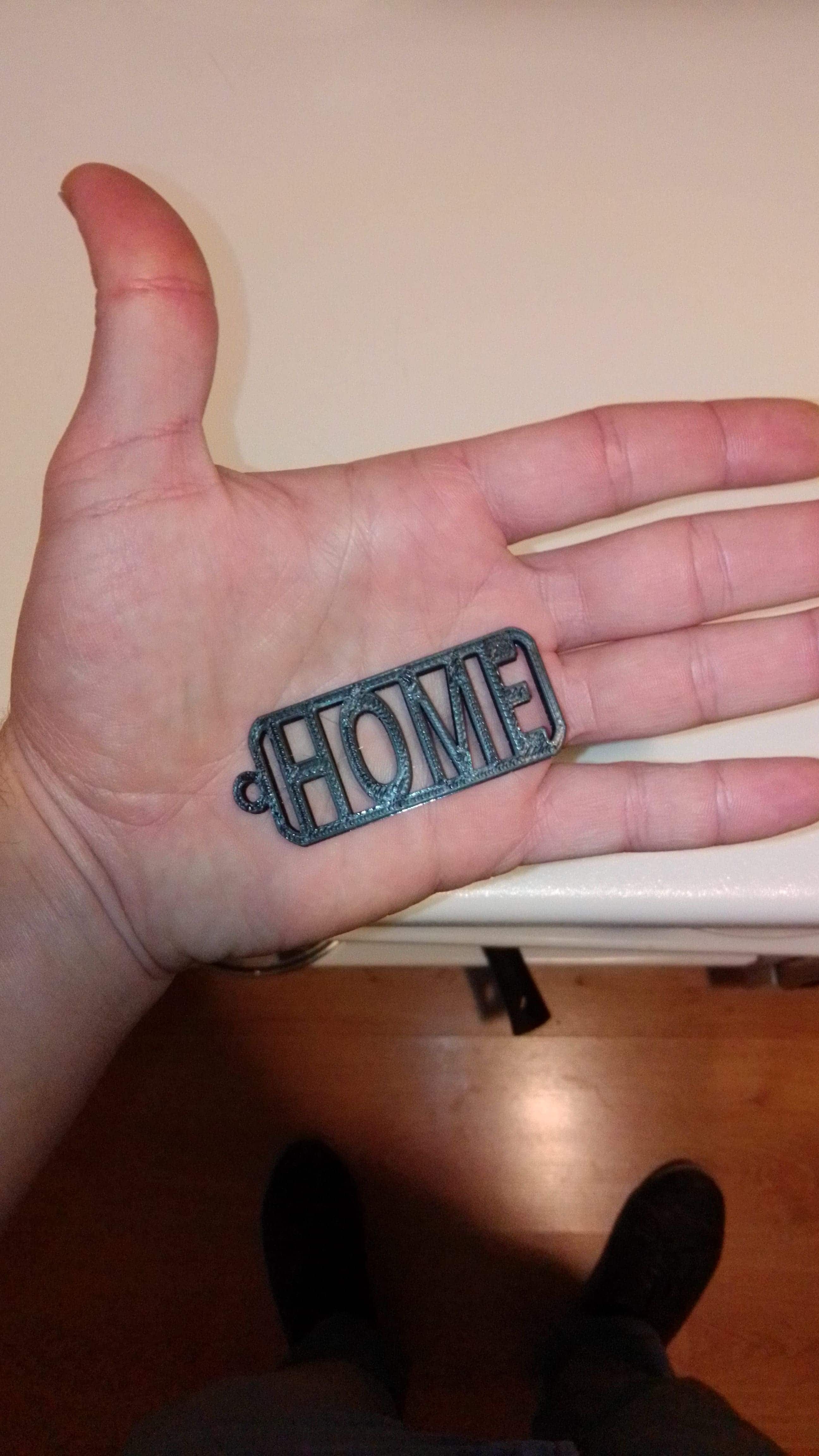 Free STL file Home Keychain / Key ring Home・3D printable model to ...