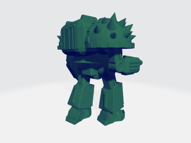 STL file Scary Security Mech 🪖・Model to download and 3D print・Cults