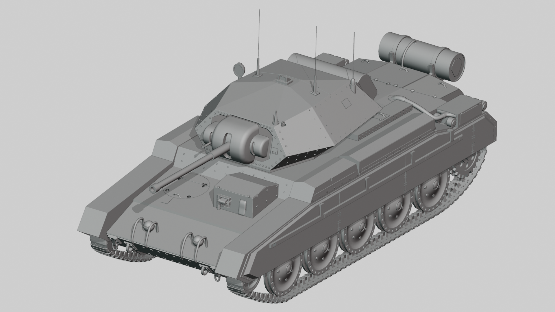 Archivo STL Tanque Crusader Mk II・Modelo imprimible en 3D para ...