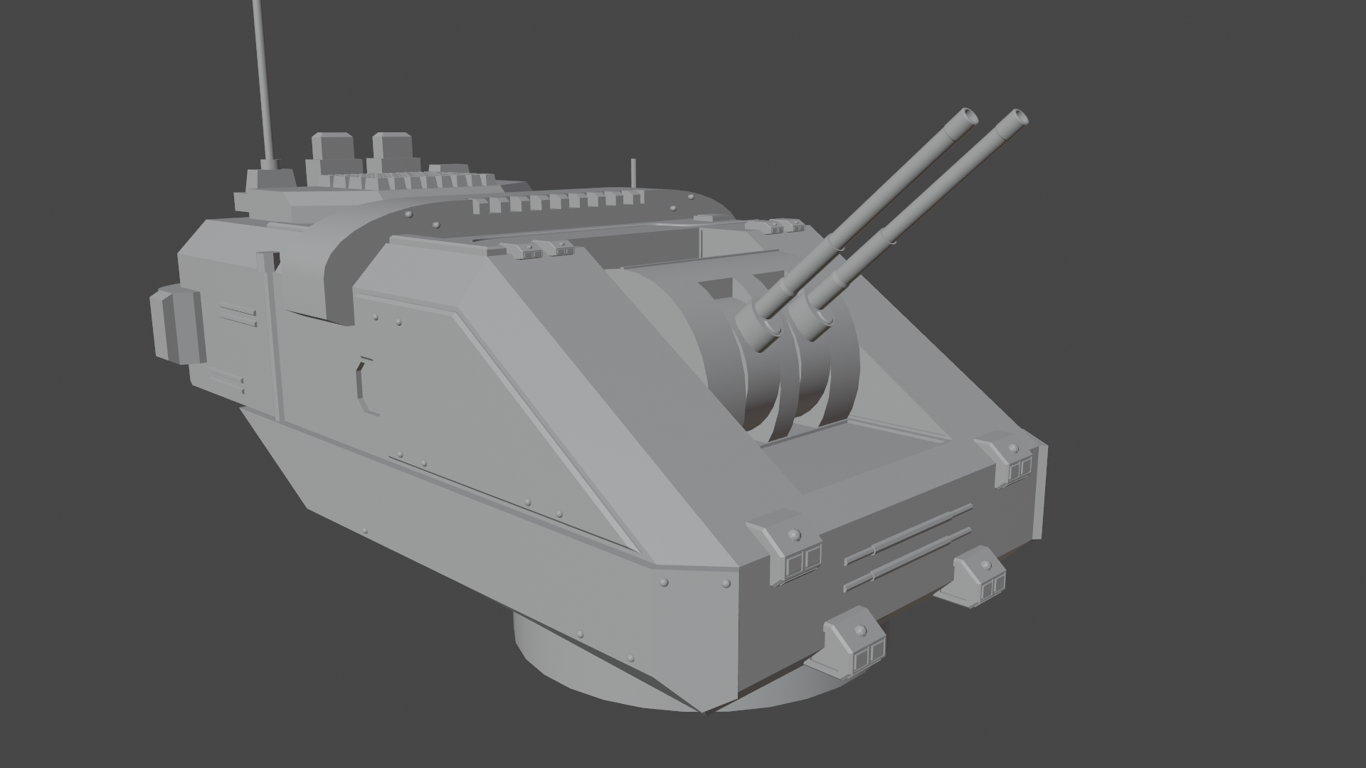 Free OBJ file War turret・3D printer design to download・Cults