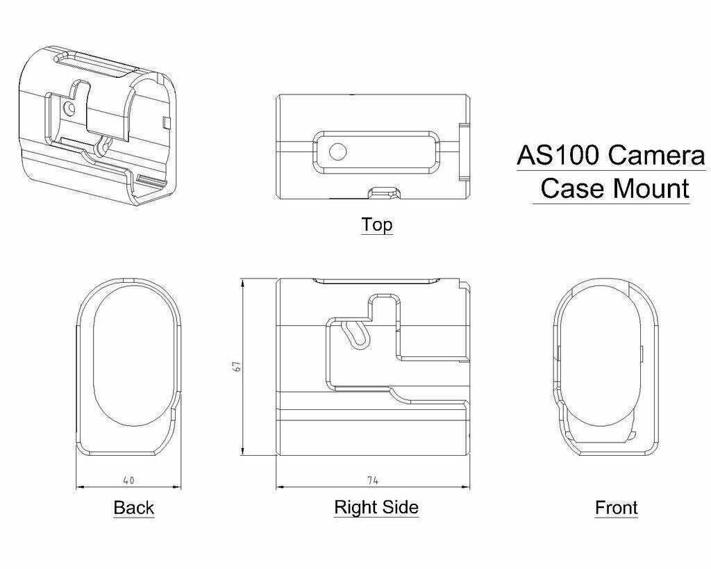 Free STL file Sony ActionCAM Helment Mount・3D printing template to ...