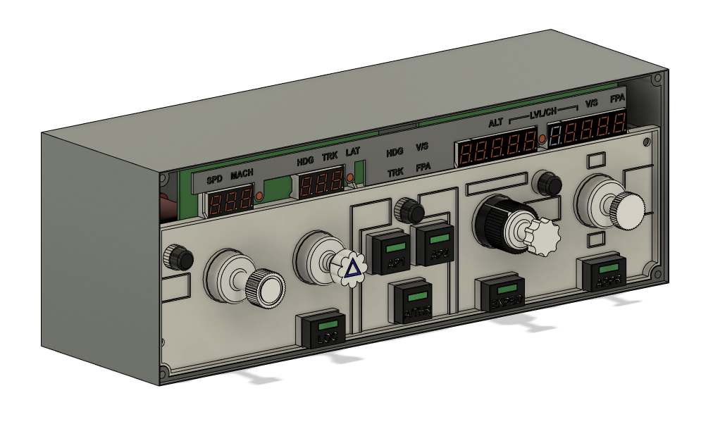 STL file A320 FCU Panel Fully 3D Print ️・3D print model to download・Cults