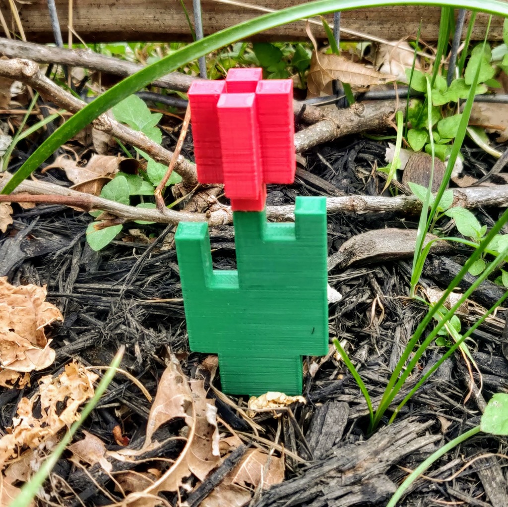 Free 3D file Minecraft Tulips 💐・3D printable model to download・Cults