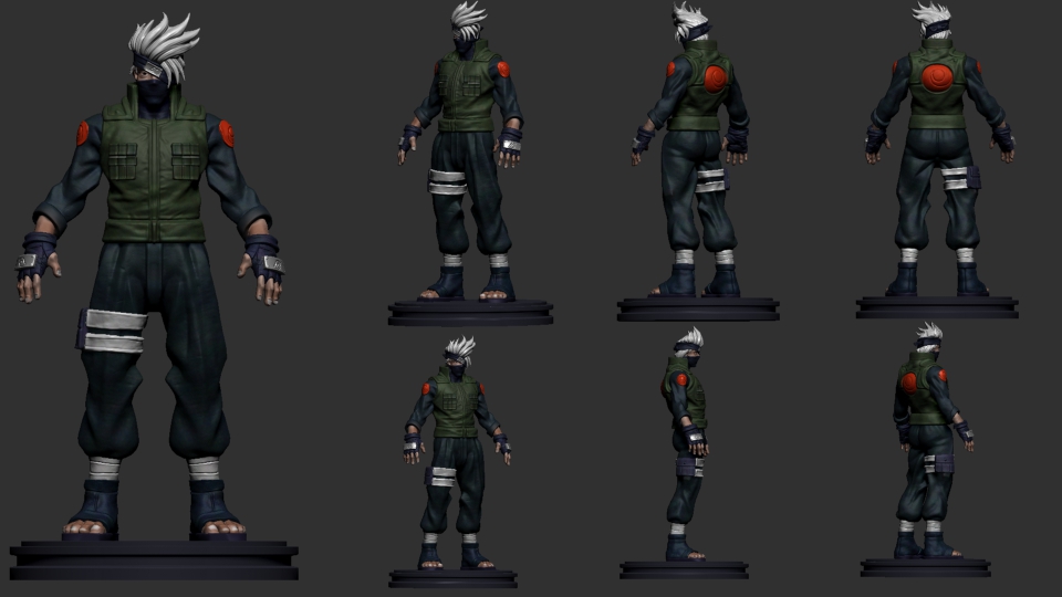 OBJ file kakashi hatake・Template to download and 3D print・Cults