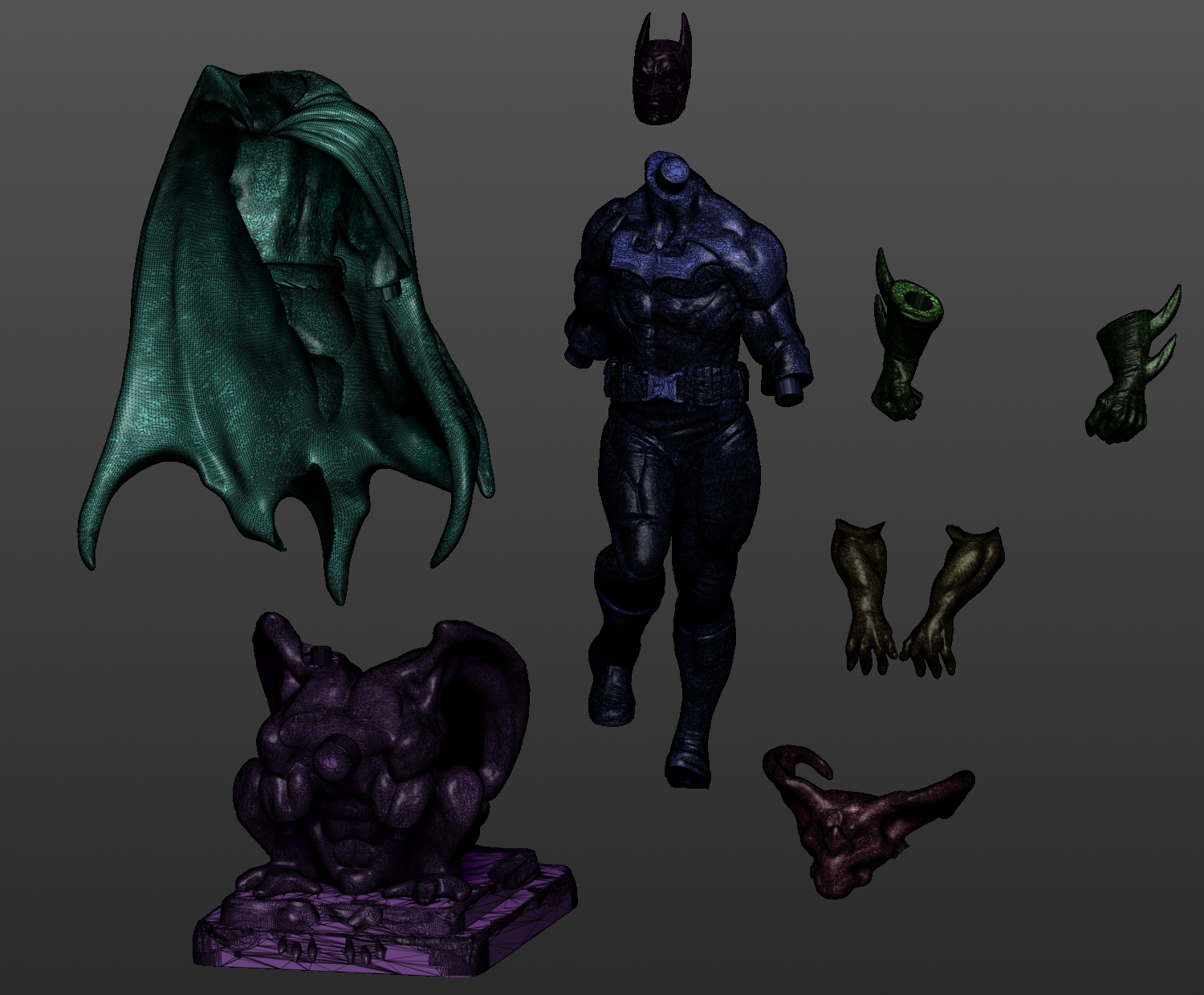 OBJ file The Batman 🎨・3D print design to download・Cults