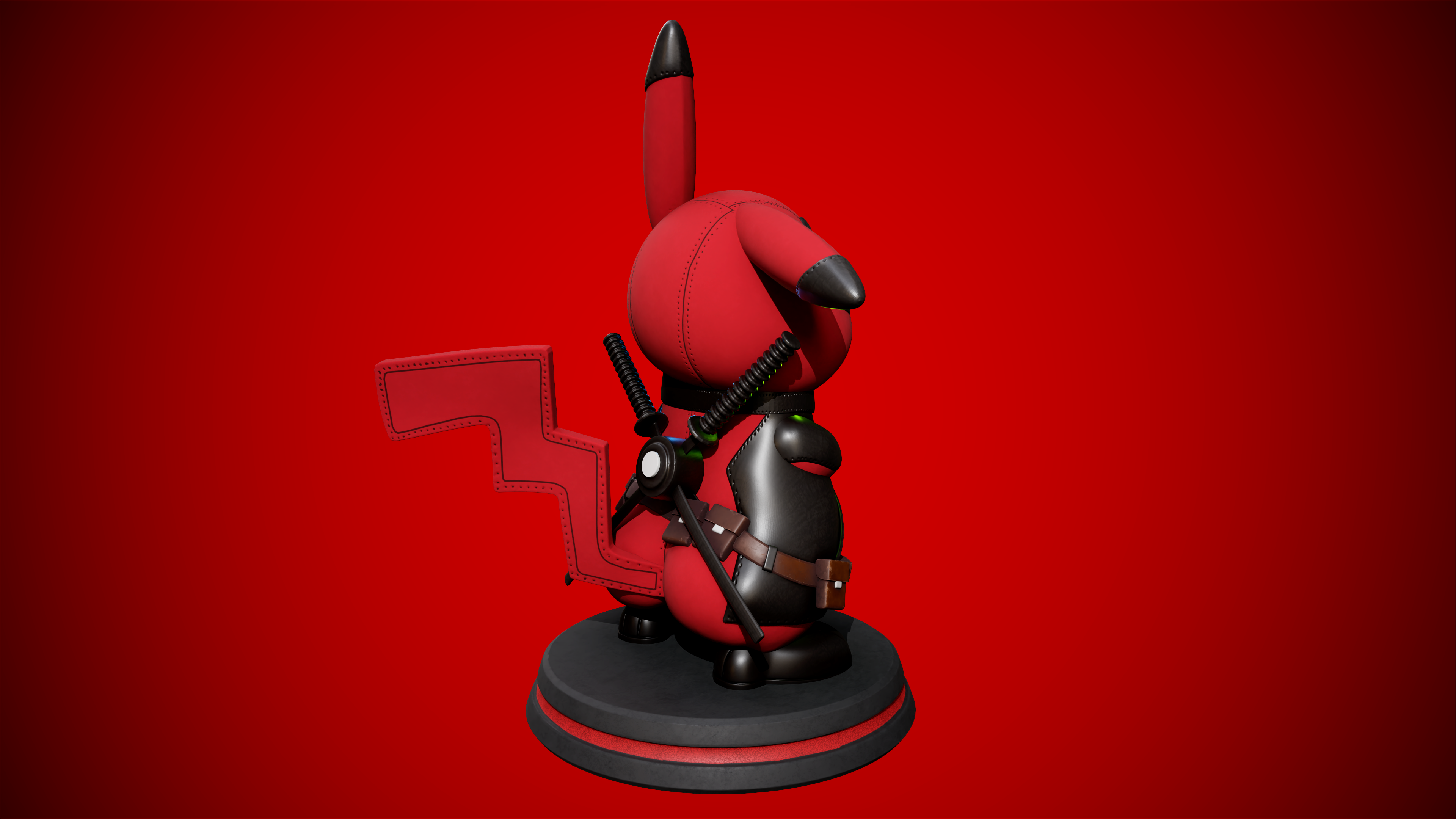 3D file Pikachu - Deadpool 3D print model 🎨・3D print object to download ...