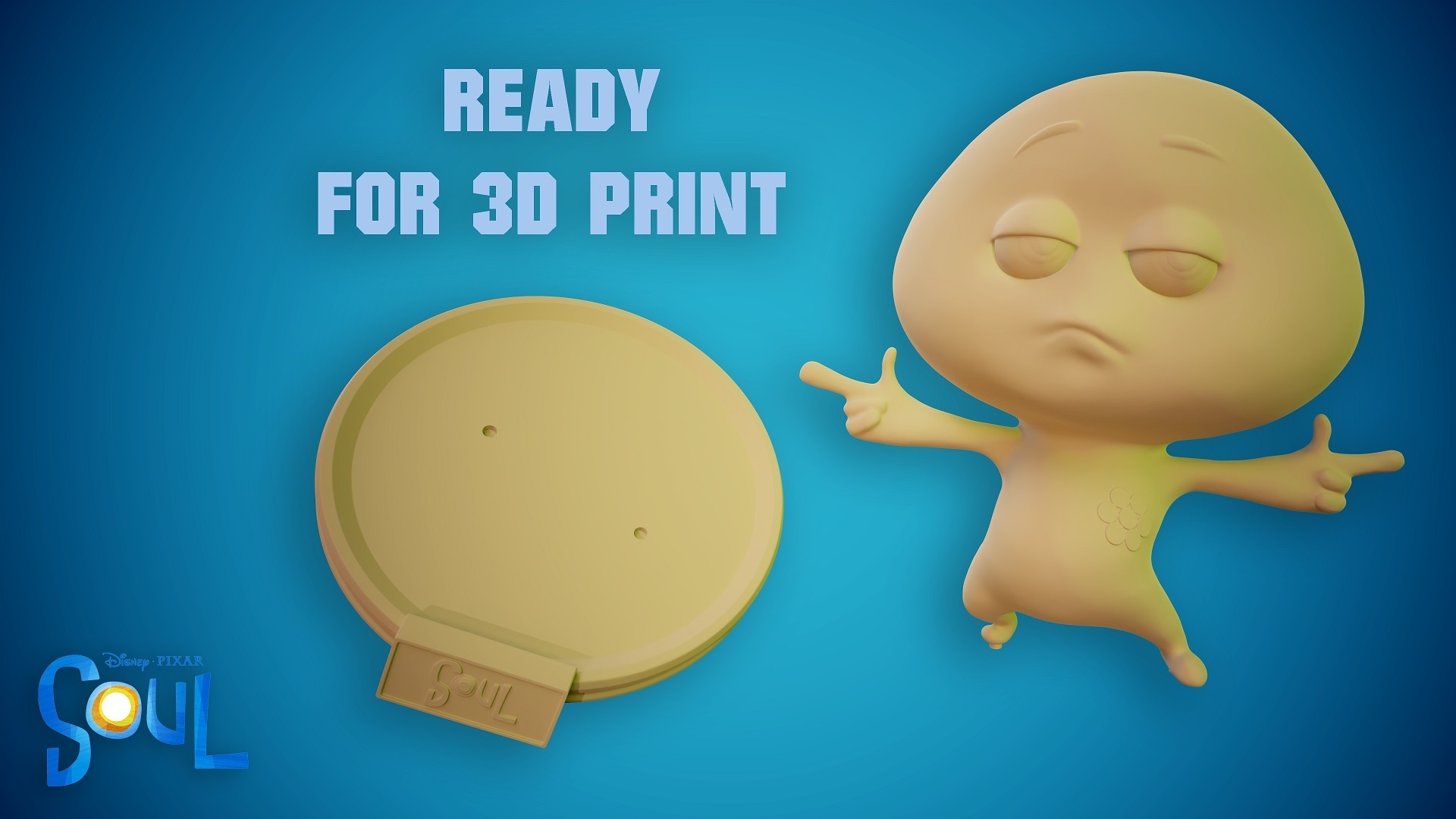Fichier 3D 22 Soul Disney Pixar 3D print model - Fan Art 3D print model ...