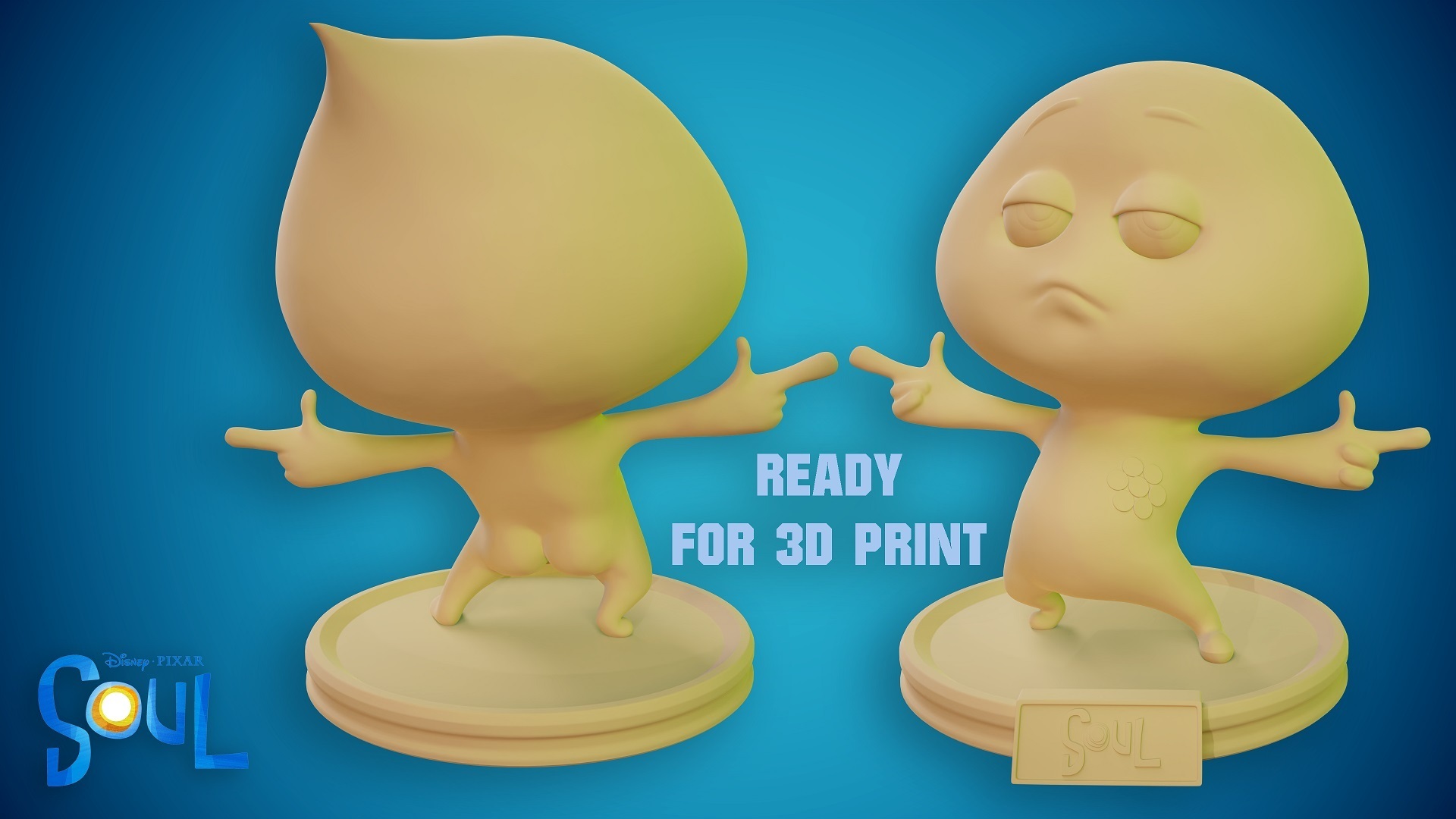 Fichier 3D 22 Soul Disney Pixar 3D print model - Fan Art 3D print model ...