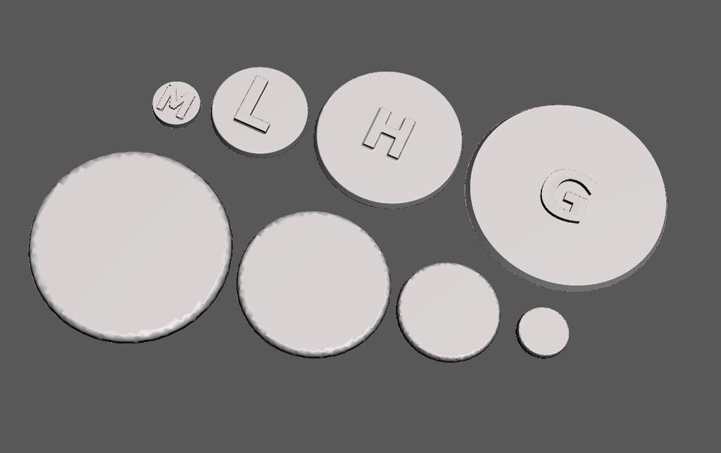 Free OBJ file dnd DISKS・3D printing template to download・Cults