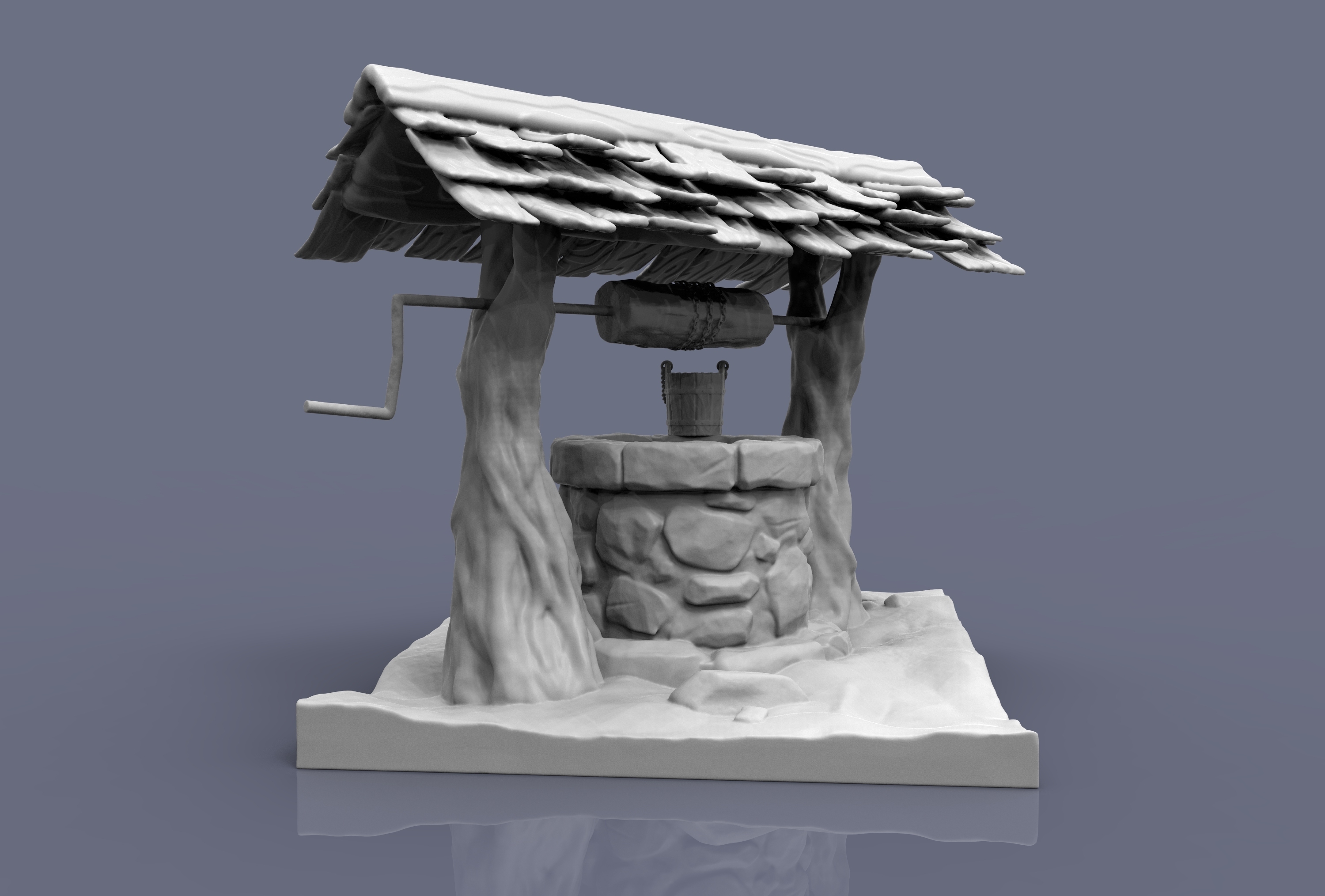 STL file Water well model for 3d printing・3D printing model to download ...