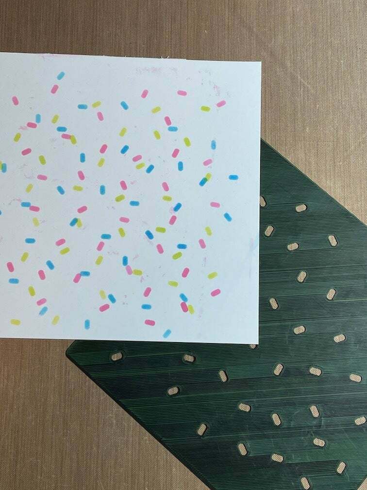 Free STL file Stencil - Sprinkles! 🎨・3D printable design to download・Cults