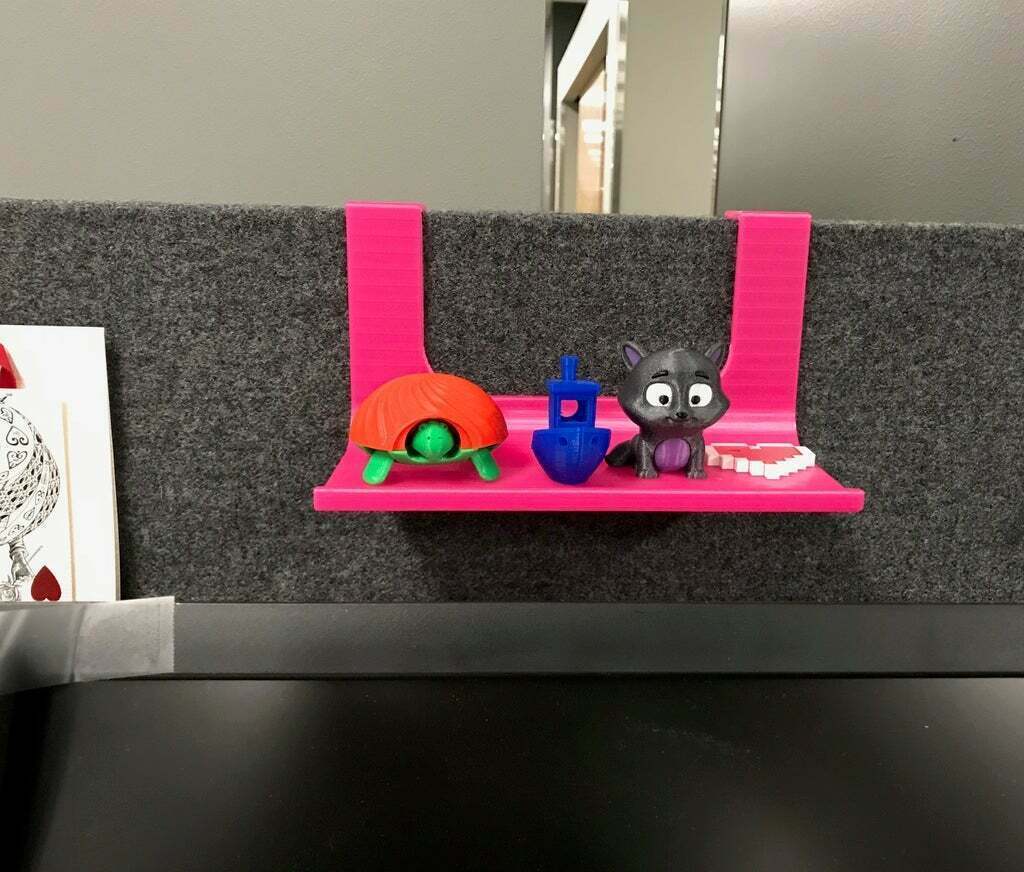 Free STL file Shelf for 1" cubicle wall・Model to download and 3D print ...