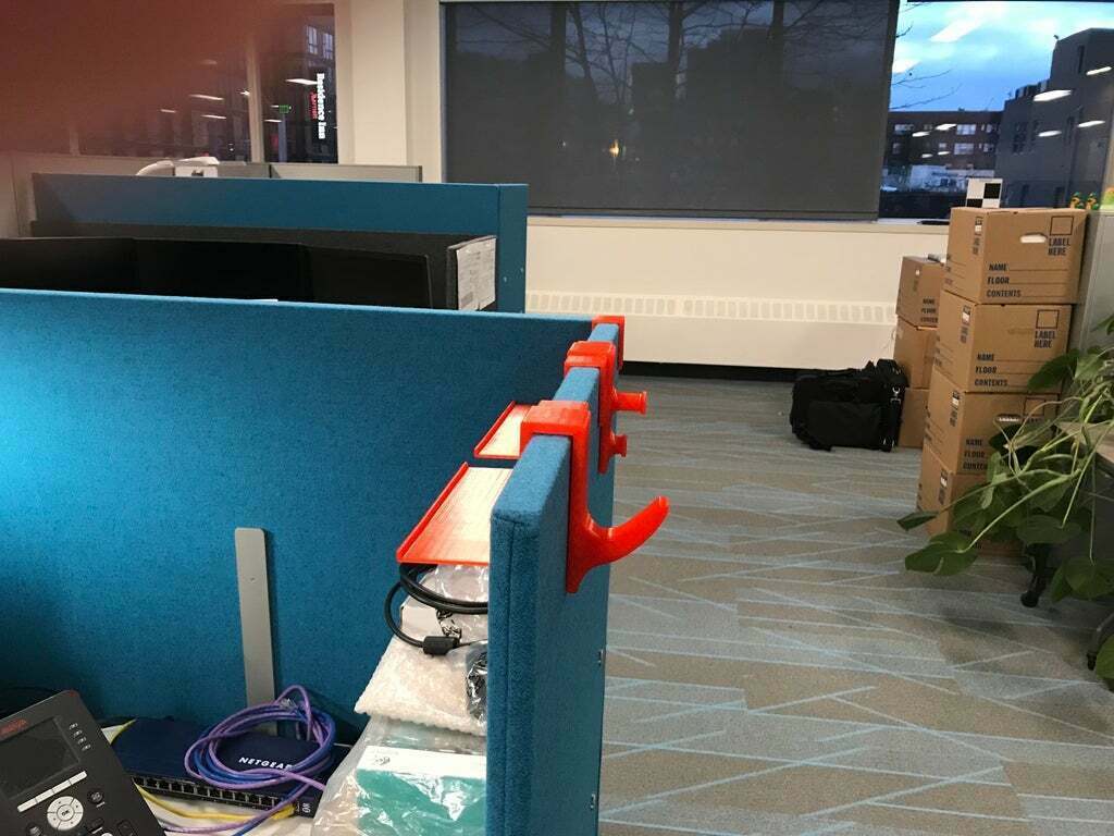 Free STL file Shelf for 1" cubicle wall・Model to download and 3D print ...