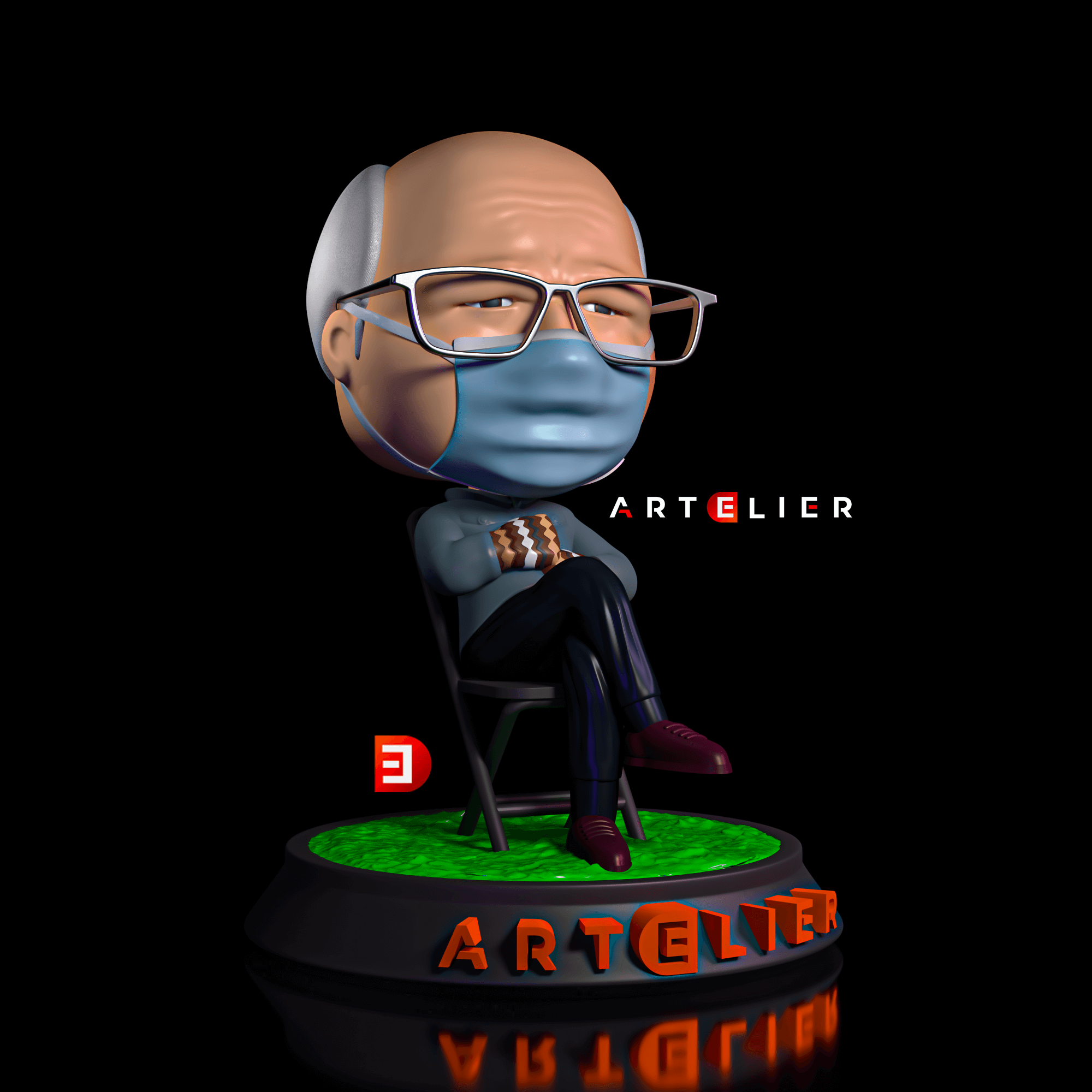 Free STL file Bernie Sanders Meme 🇺🇸・3D printing idea to download・Cults