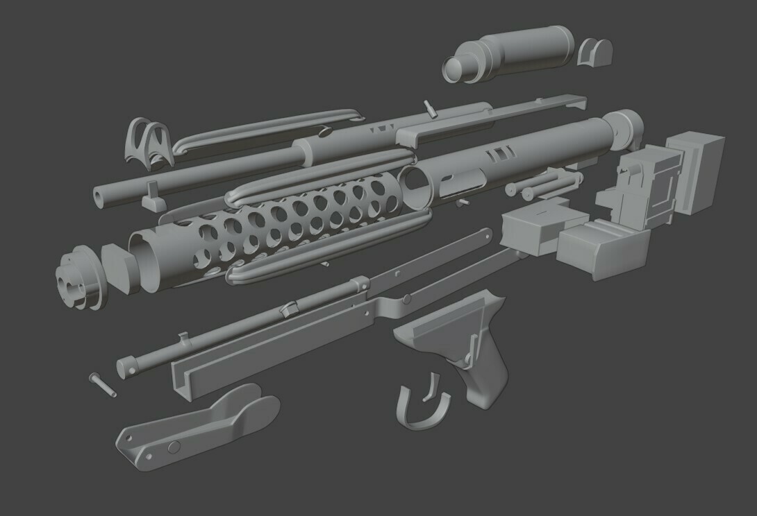 3D file E11 BLASTER STL - STAR WARS ⭐・3D printer model to download・Cults