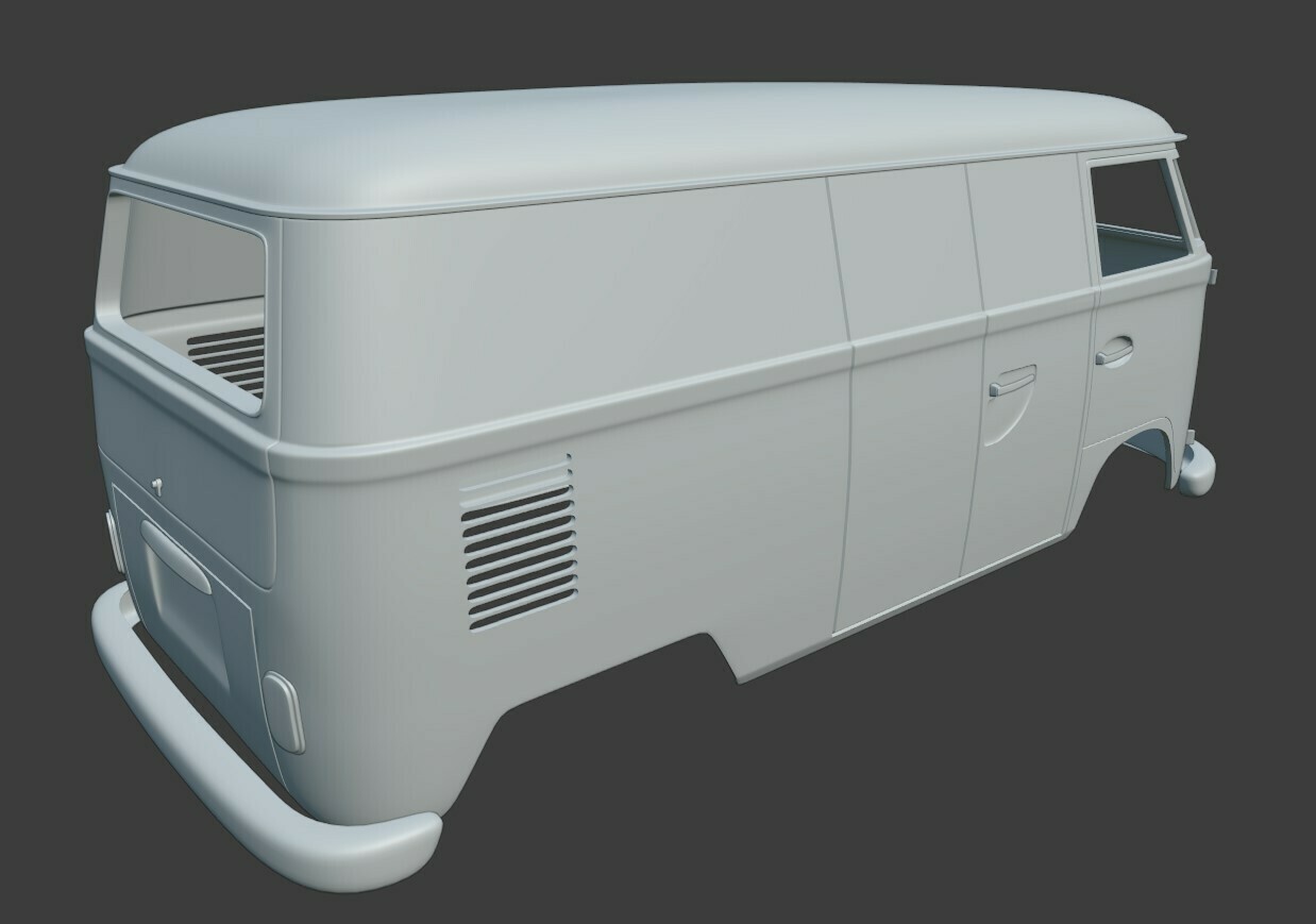 3D file VW CAMPER/BUS ZERO WINDOW 313MM WHEELBASE STL・3D print design ...