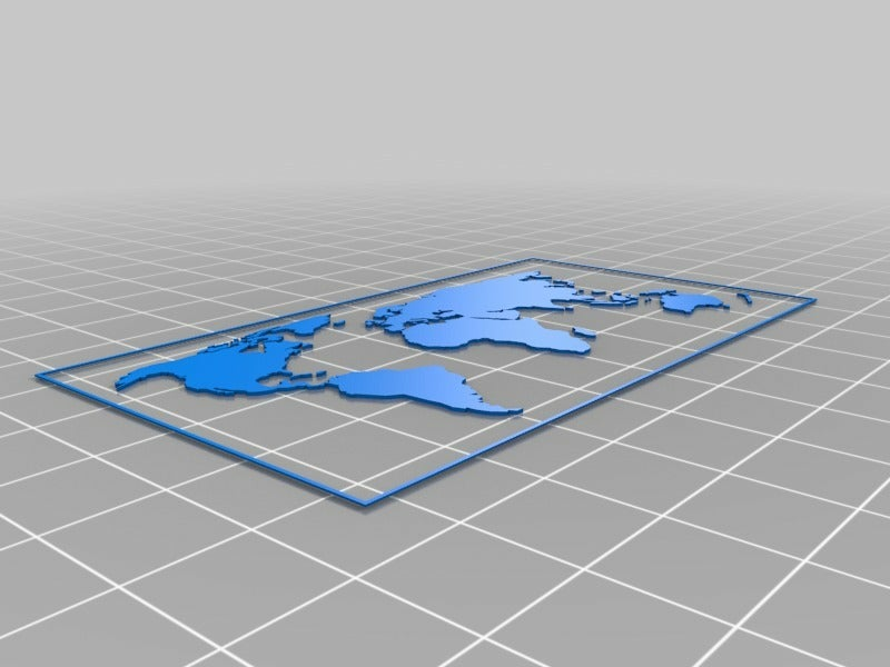 Free STL file 2 Color 1 Extruder World Map・3D print object to download ...