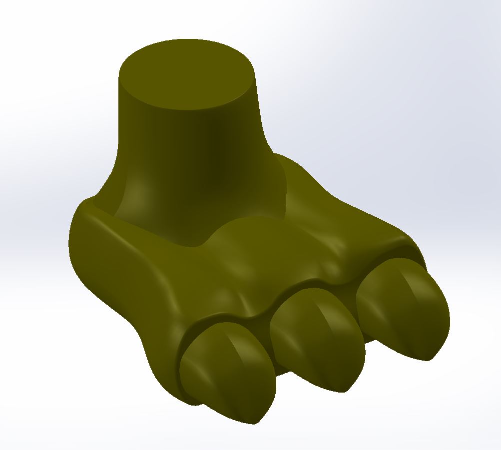 Free STL file Dino Paw・3D print design to download・Cults