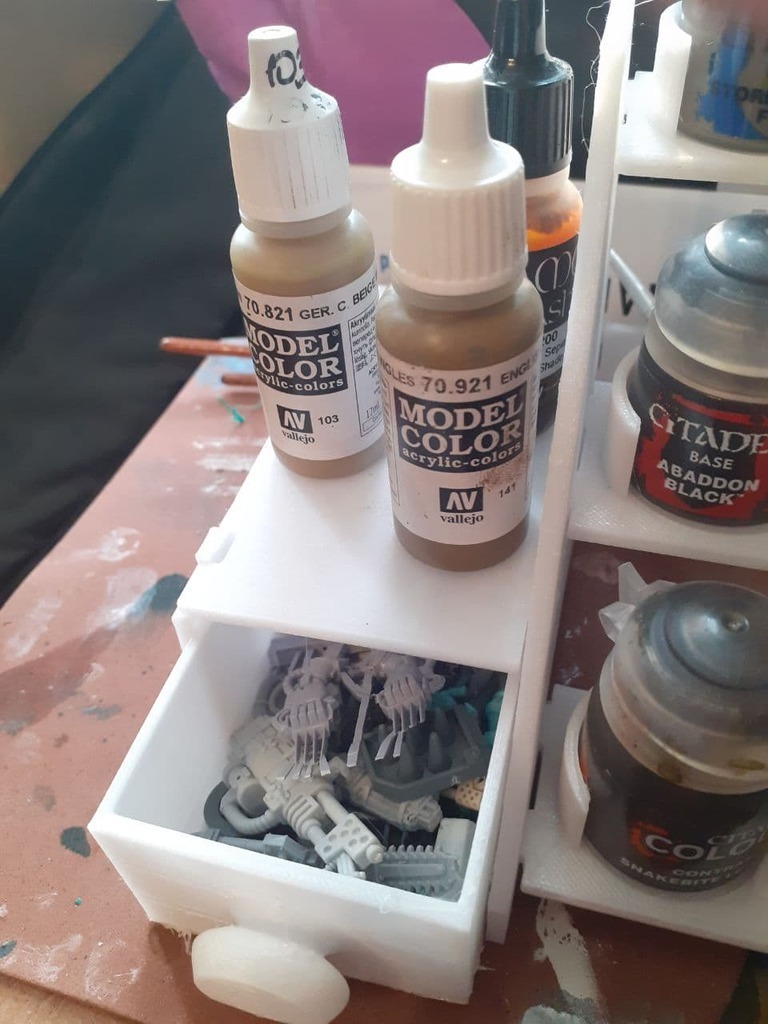 Free 3D file Modular Paint Rack/Workplace 🎨・3D printing template to ...