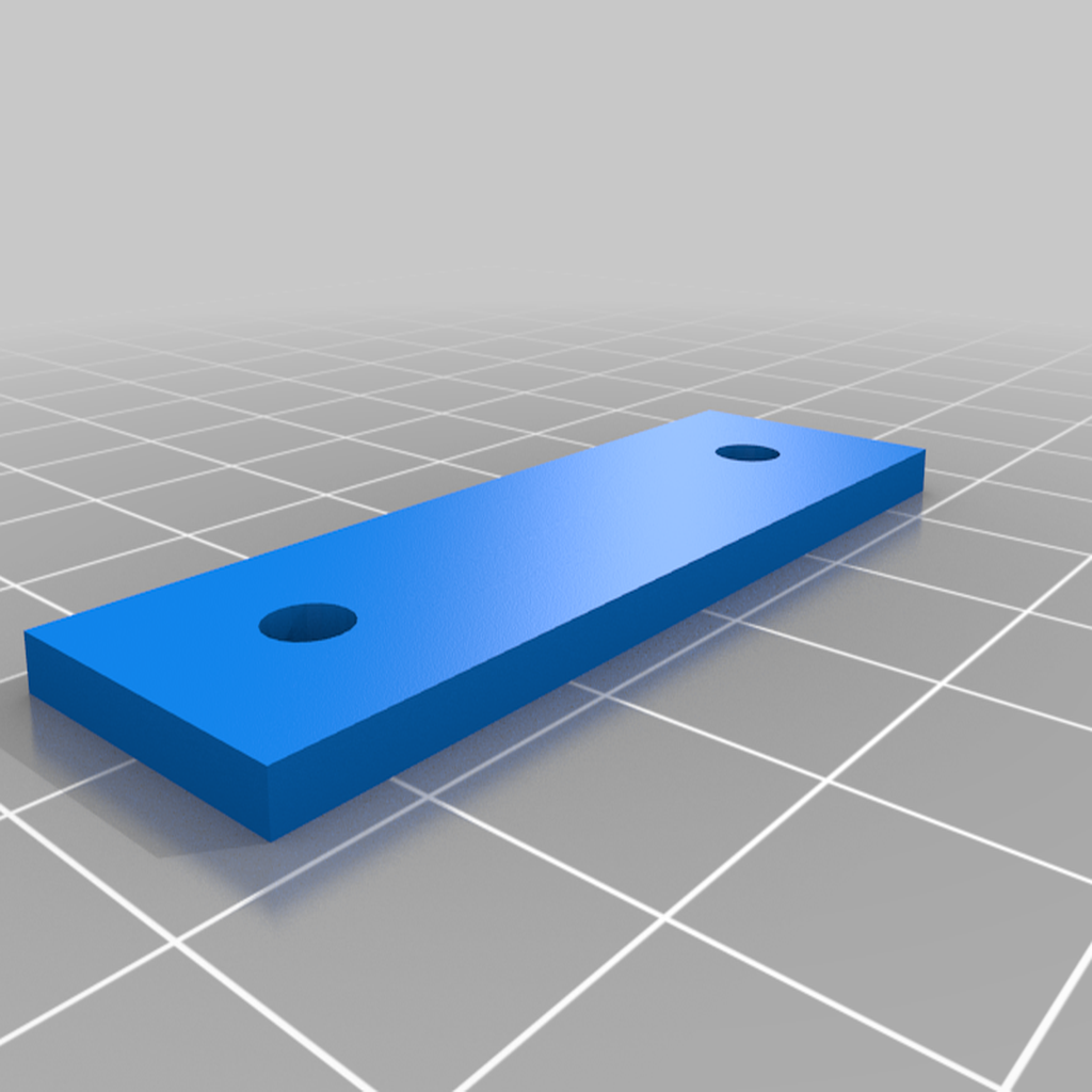 Free STL file 2 Inch/ 50.8 MM Straight Bracket・3D printing design to ...