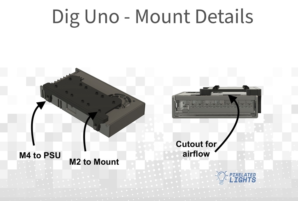 Free 3D file QuinLED Dig Uno - 3x Mount 🔌・Model to download and 3D ...