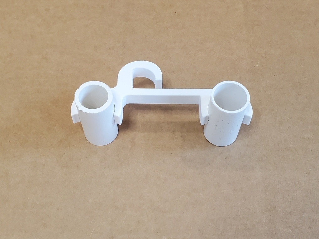 Free STL file 1/2" & 3/4" PVC Dual Hanging Gutter Clip・3D print design ...