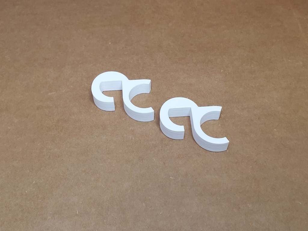 Free STL file 1/2" or 3/4" PVC Front Gutter Pixel Clip・3D printer ...