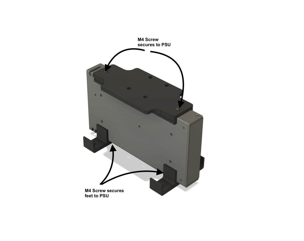 Free 3D file Genius - 4 Port Long Receiver - Vert PSU Mount・3D print object to download・Cults
