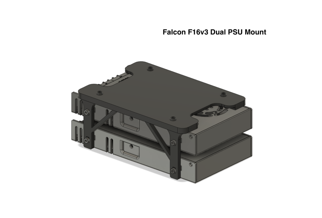 Free 3D file Falcon F16v3 Dual PSU Mount・3D printable model to download ...