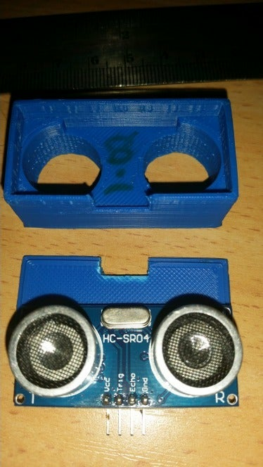 Бесплатный STL файл Arduino Ultrasonic Sensor Robot Head・Объект для ...