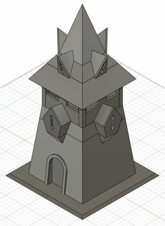 Free STL file Fantasy Human Watchtower・3D printable design to download ...