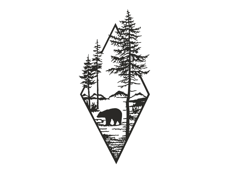 Free 3D file Bear in the woods・Template to download and 3D print・Cults