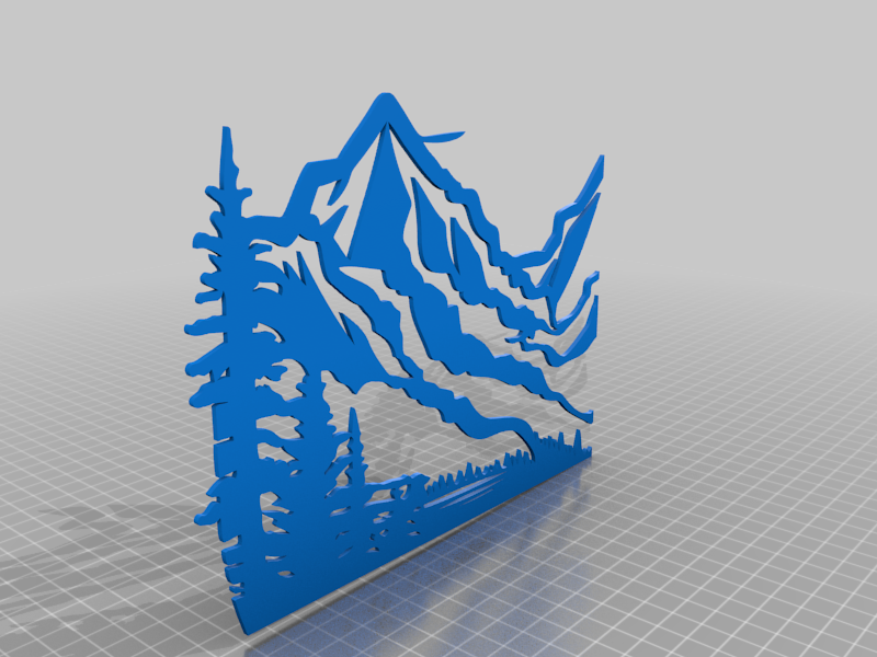 Free 3D file Mountain river・3D print object to download・Cults