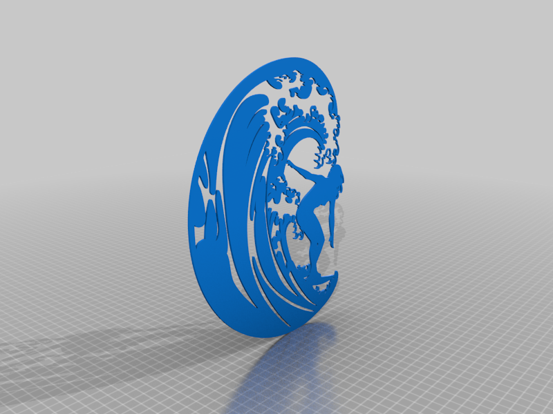 Free 3D file Surf Girl・Template to download and 3D print・Cults
