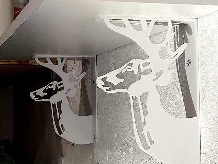 Free 3D file Deer Shelf Brackets 🦌・Design to download and 3D print・Cults