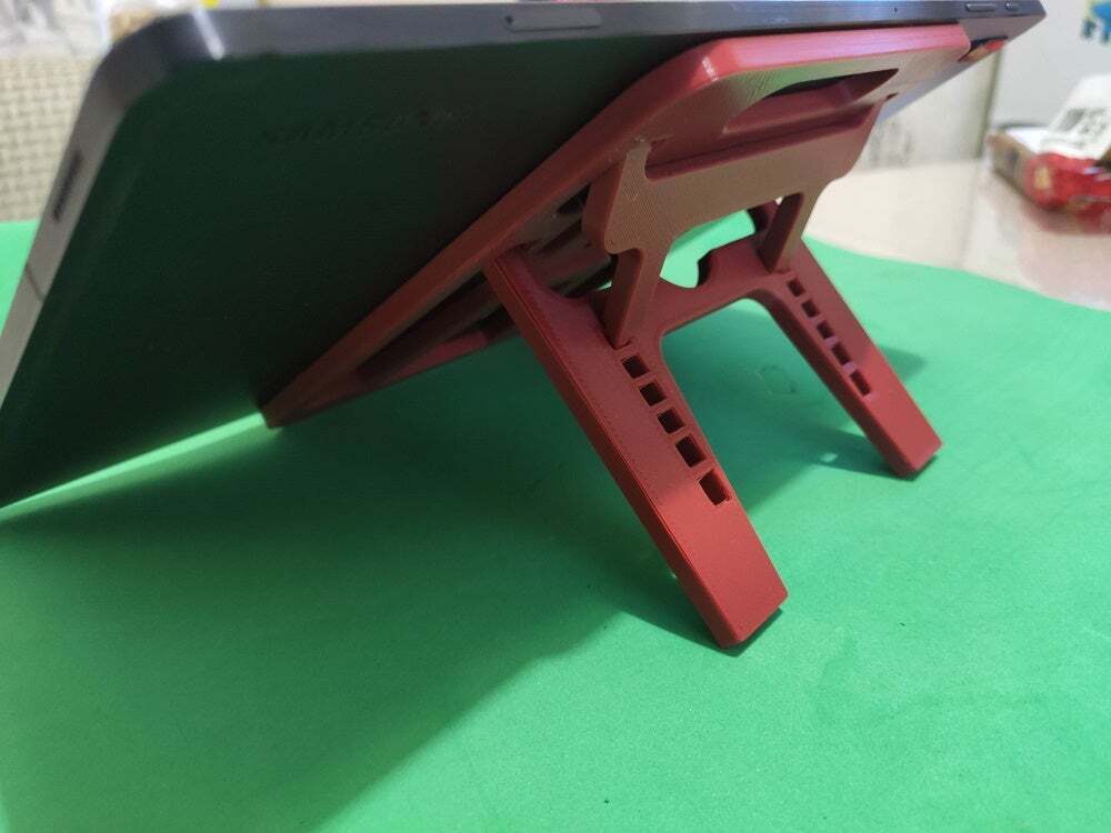 Free STL file Print-in-Place Netbook&Tablet Stand 📚・3D printing idea to ...