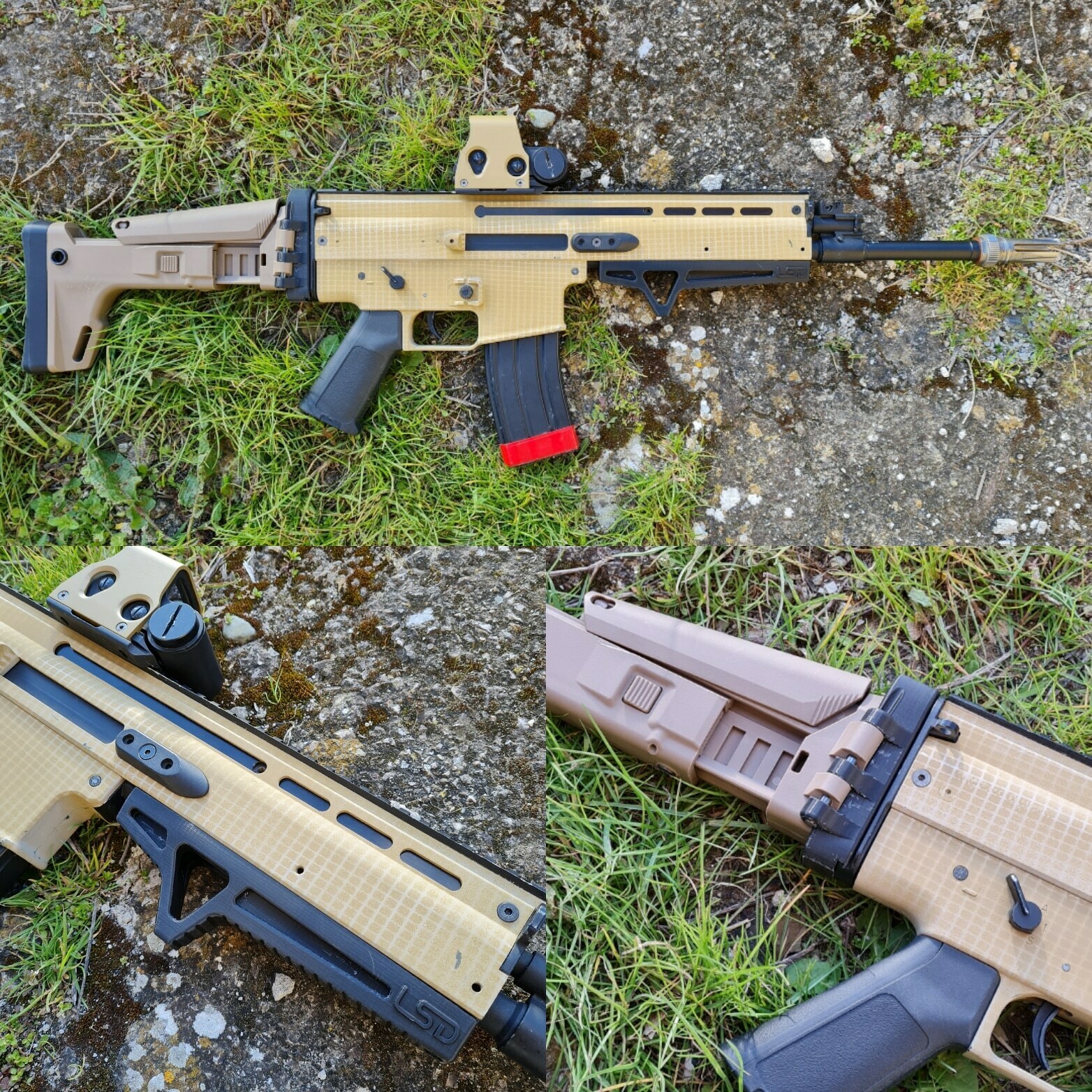 3D file LSD SSH (Scar Slim Handguard) for Dboys/Classic Army Scar-L ...