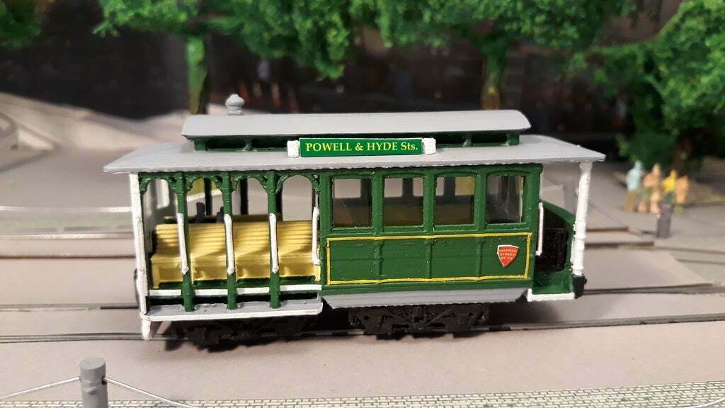 Free STL file San Francisco Cable Car in HO / H0・3D print design to ...