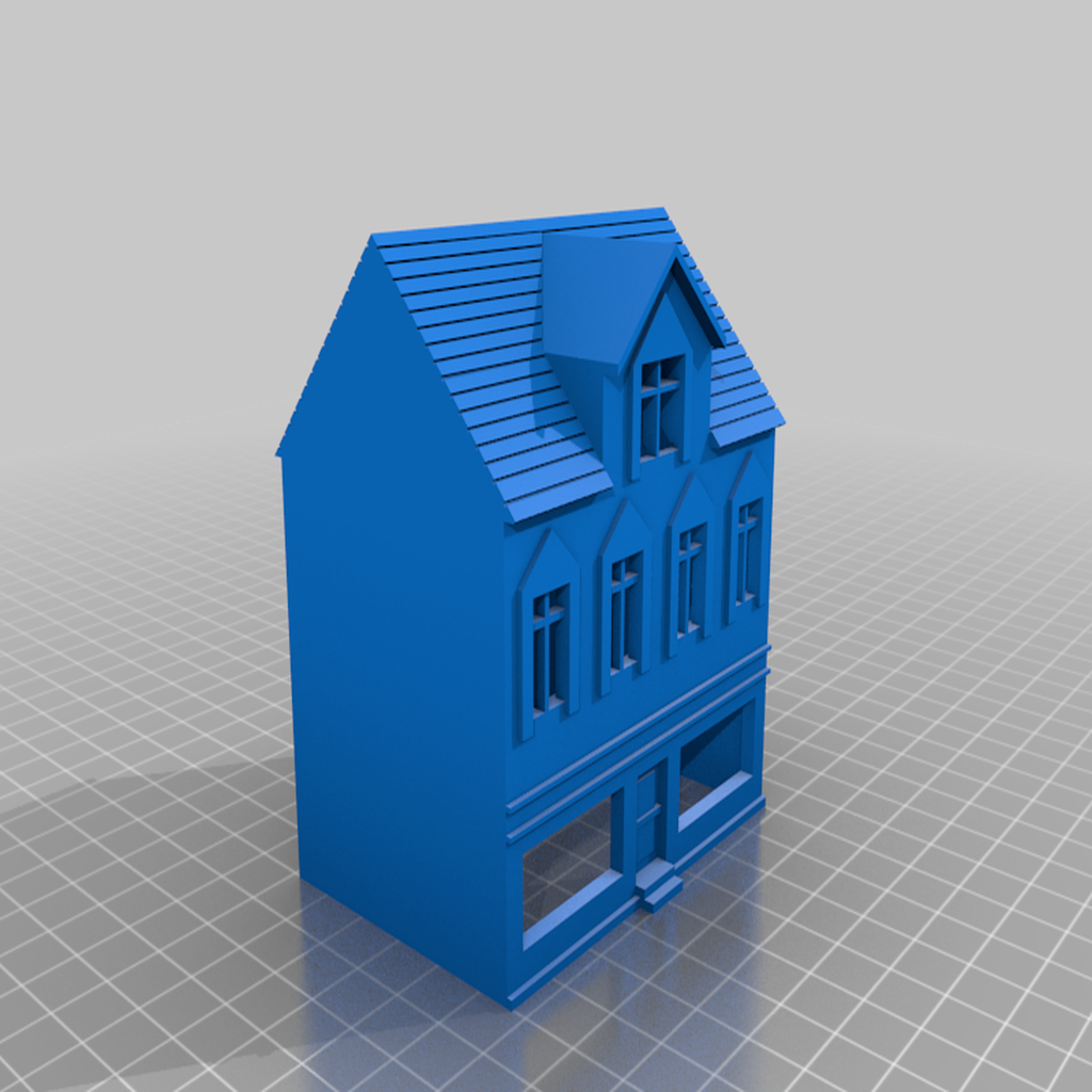 Free STL file Town house in H0 / HO・3D printable model to download・Cults