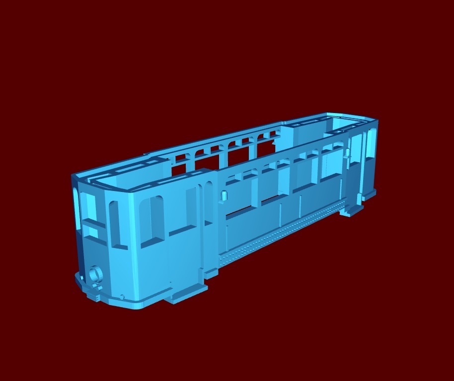 STL file Flenburg tram in H0 / HO 🚋・3D printable model to download・Cults