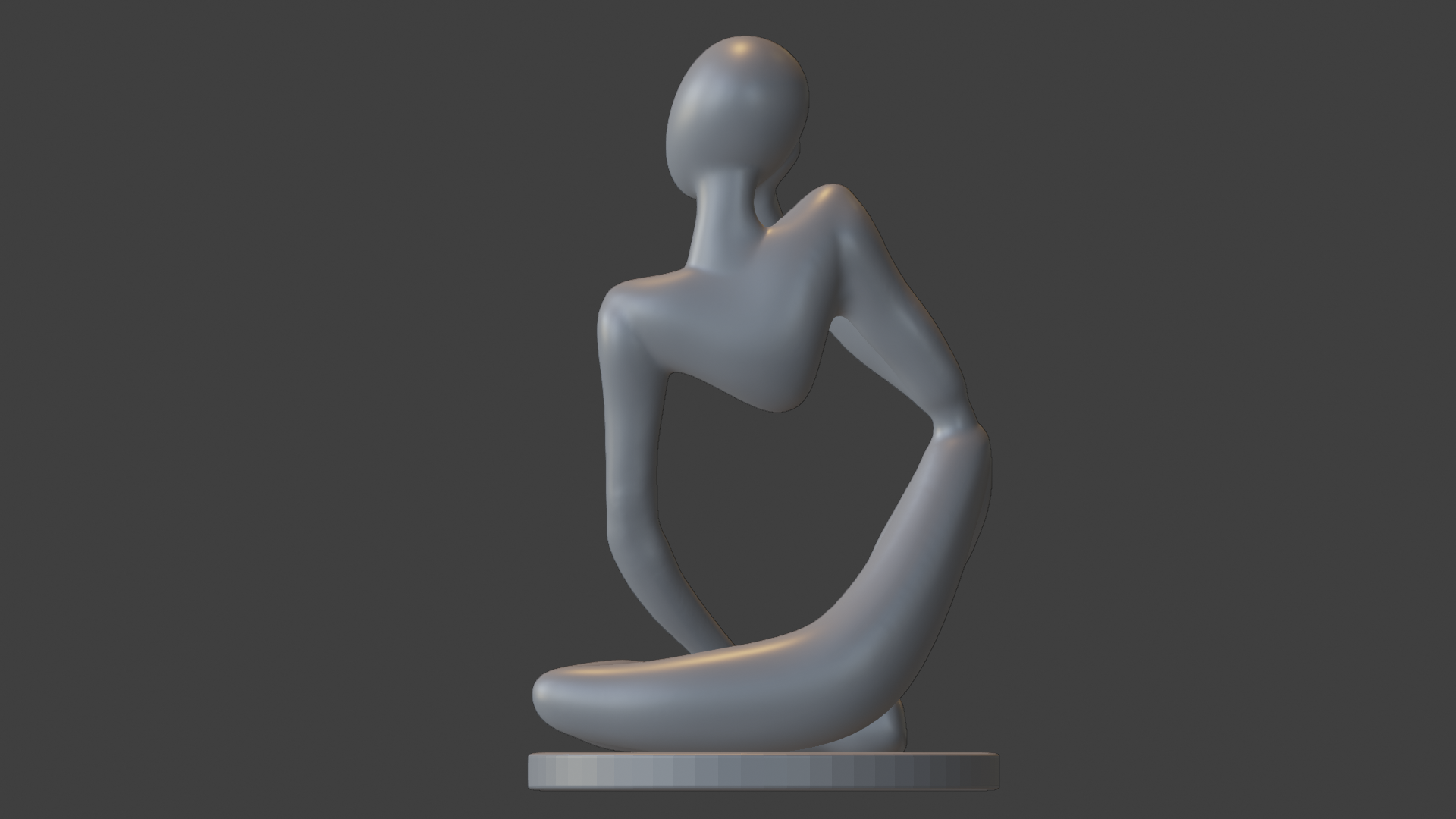 STL file Abstract Woman Sculpture Decoration・3D printing idea to ...