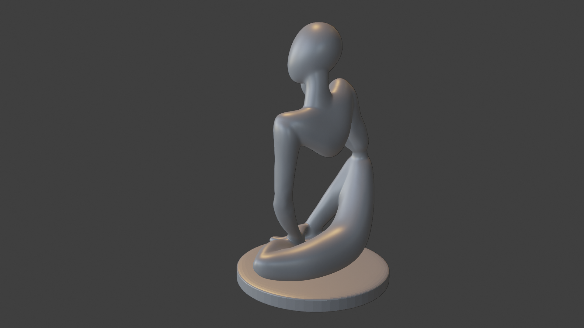 STL file Abstract Woman Sculpture Decoration・3D printing idea to ...