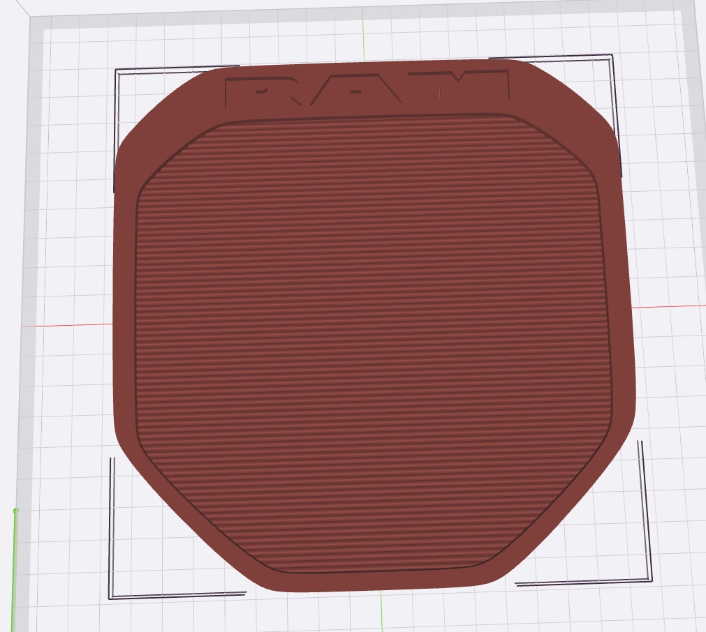 STL file 2019+ RAM tailgate badge・3D printing idea to download・Cults