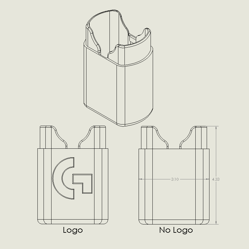 STL file Wireless Mouse Case・3D printer model to download・Cults