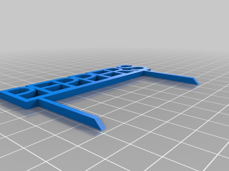 Free 3D file Peppers Garden Sign・3D printing model to download・Cults