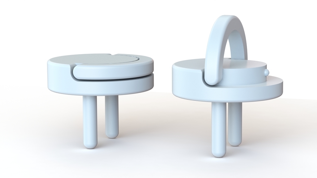 Free 3D file Safety Plug AC Wall Socket (EU) 🦺・Object to download and ...