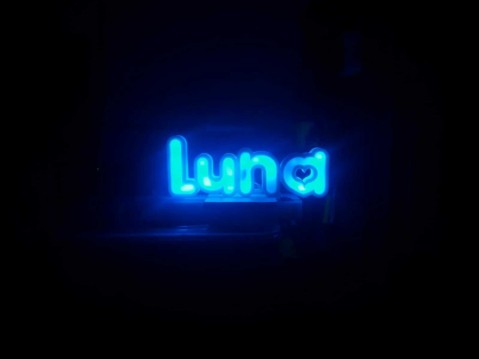 3D file Nome Led - LUNA・Design to download and 3D print・Cults