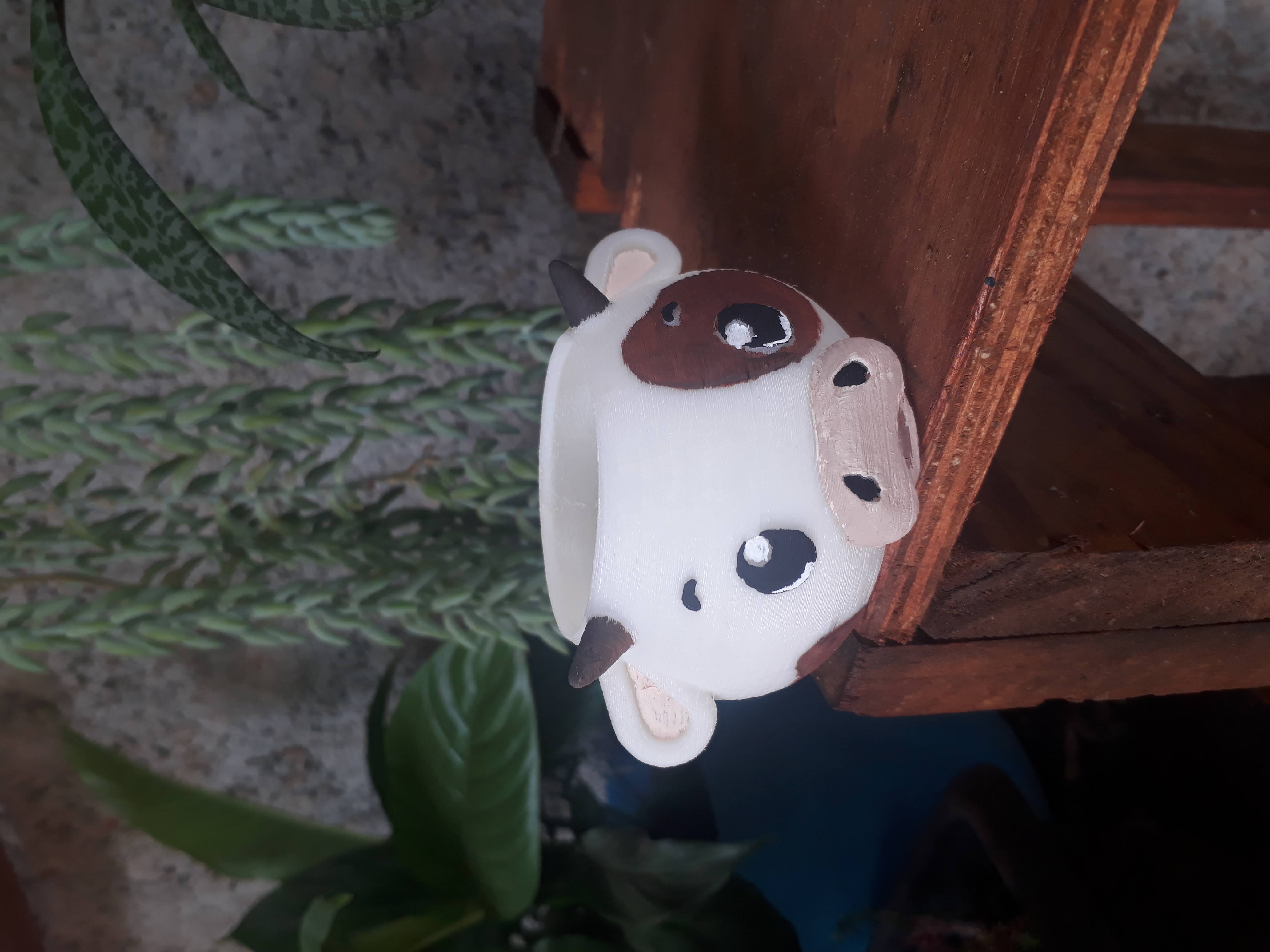 STL file CUTE COW VASE PLANTER・3D printer model to download・Cults