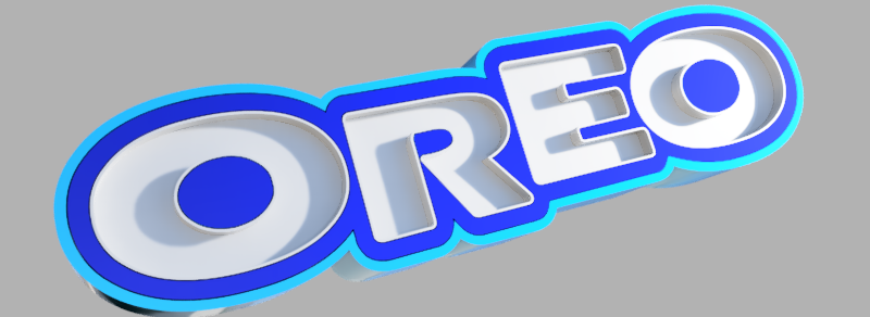 STL file LED LAMP LOGO OREO・Design to download and 3D print・Cults